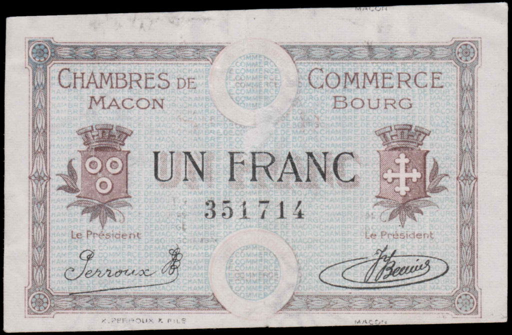 1919 : QUAND LE “MÂCON ROUGE” VINT À MANQUER … | La Numismatique en ...